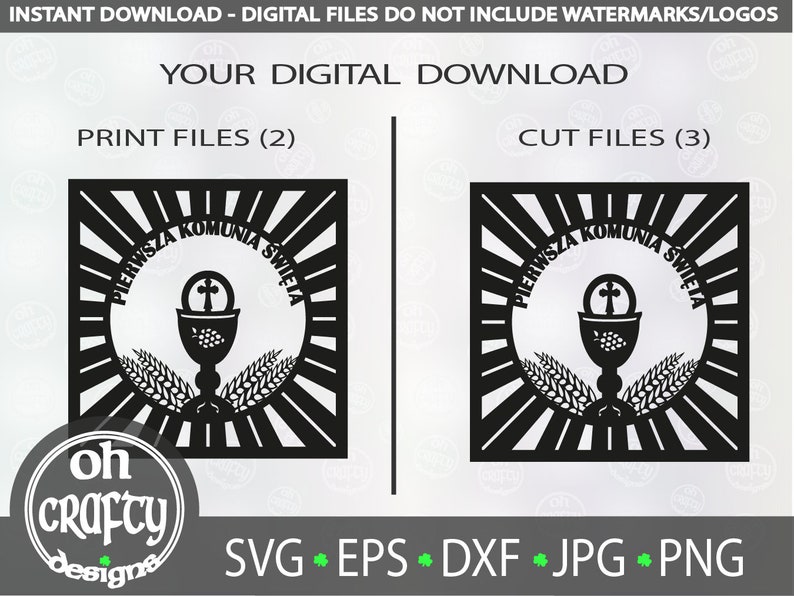 Pierwsza Komunia Swieta Svg, First Holy Communion Svg, First Communion ...