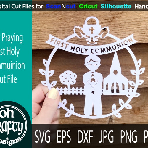 First Holy Communion Paper Cut Svg / Dxf / Eps Files and Pdf / - Etsy ...