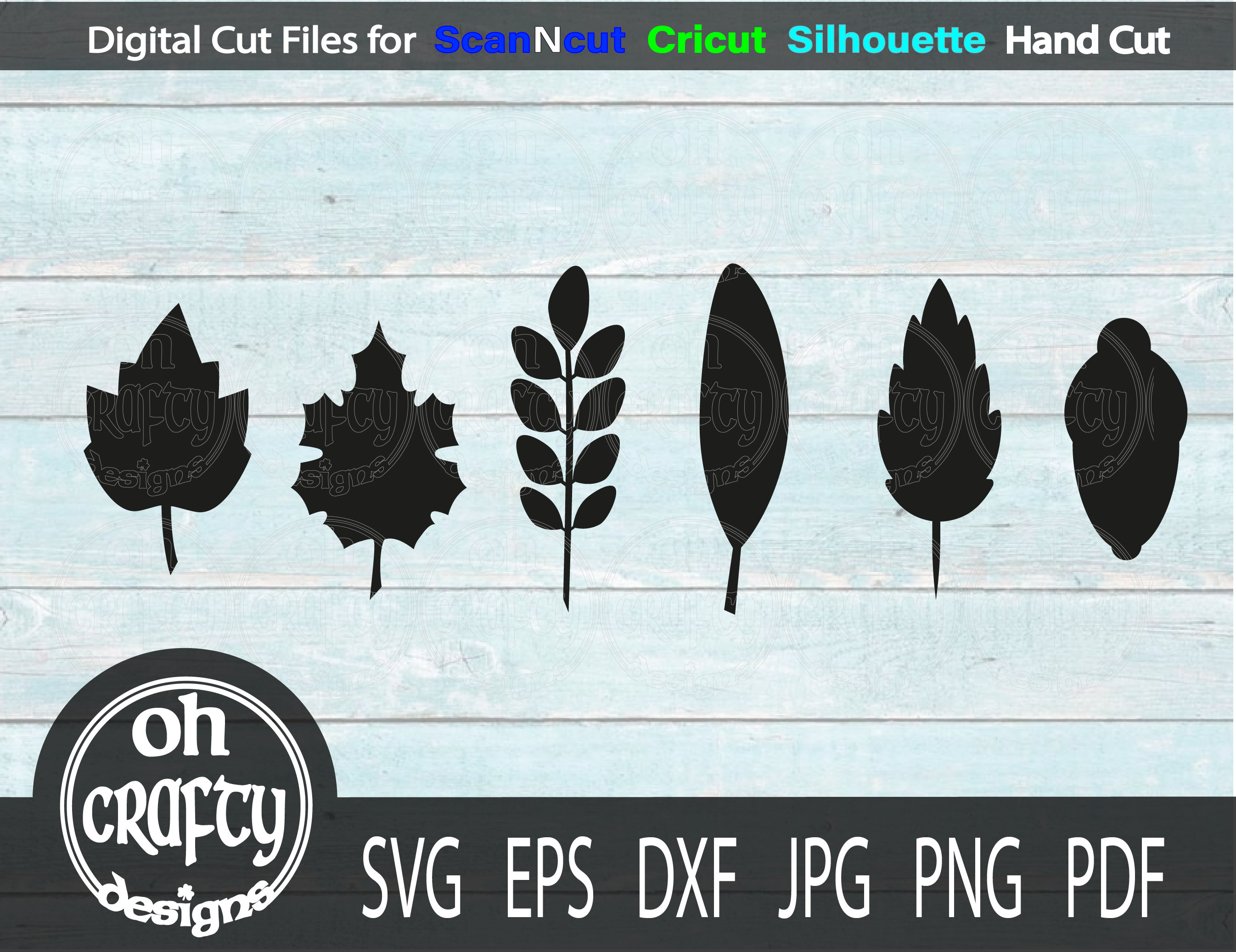 Fall Leaves Svg Acorn Svg File Foliage Bundle Autumn Svg - Etsy