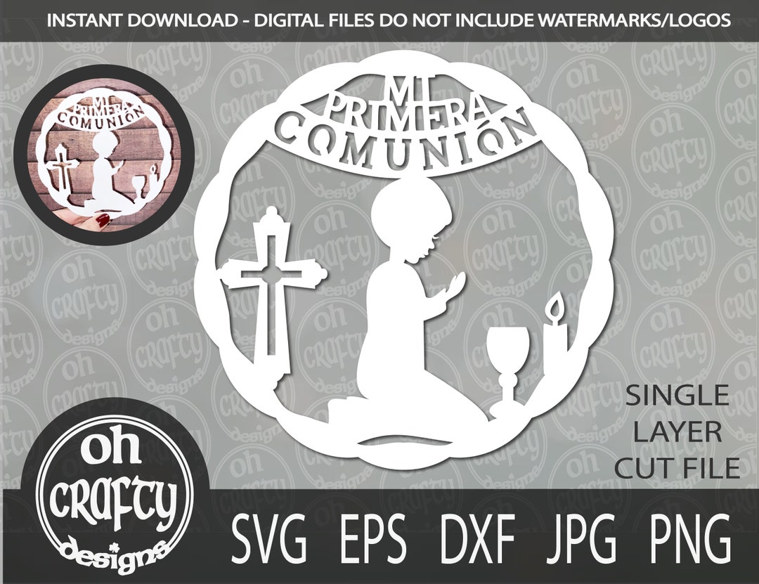 Mi Primera Comunion Svg, Boy Praying Svg, Primera Comunion Svg ...