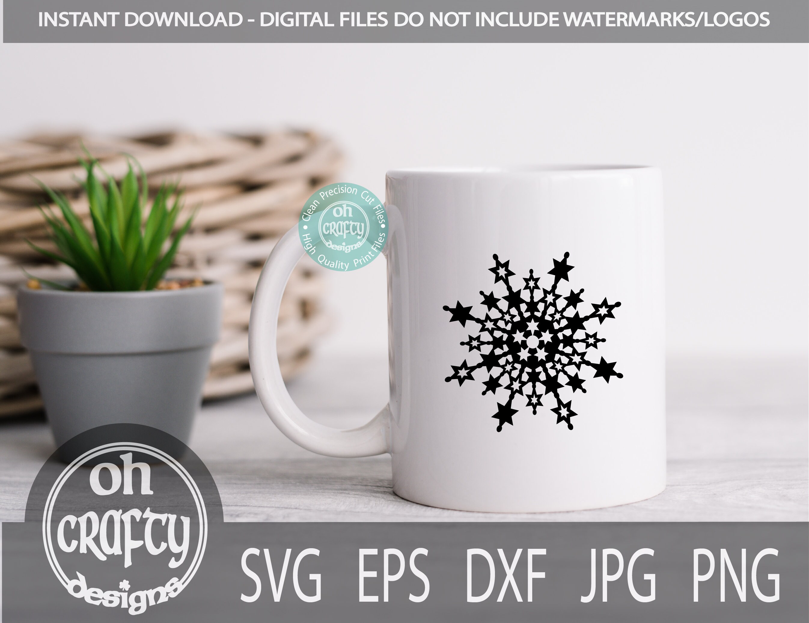 Snowflake Svg Bundle Detailed Snowflake Papercut Snowflake - Etsy