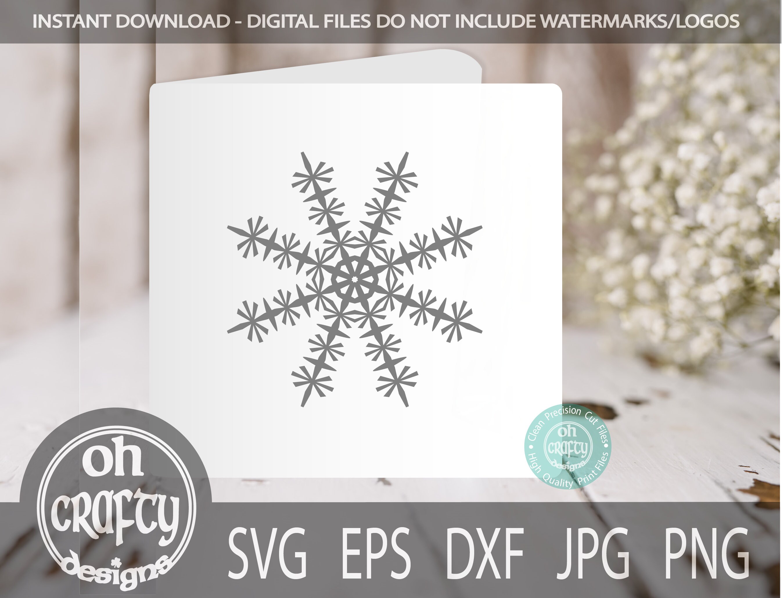 Snowflake Svg Bundle Detailed Snowflake Papercut Snowflake - Etsy