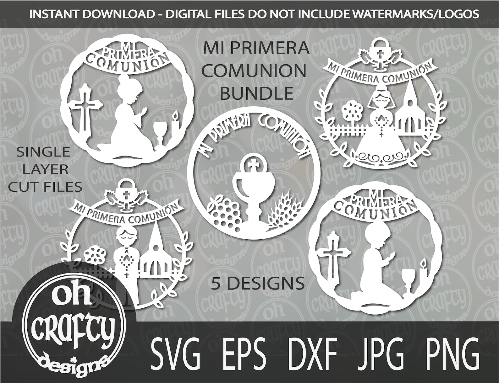 Mi Primera Comunion svg, paquete svg primera comunion, paquete svg ...