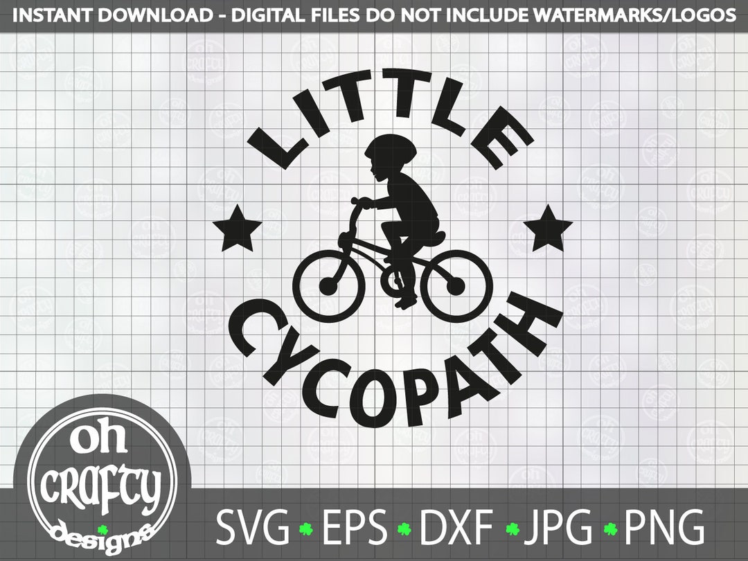 Buy Little Cycopath Svg, Boy on Bike Svg File, Child Riding Bike Design ...