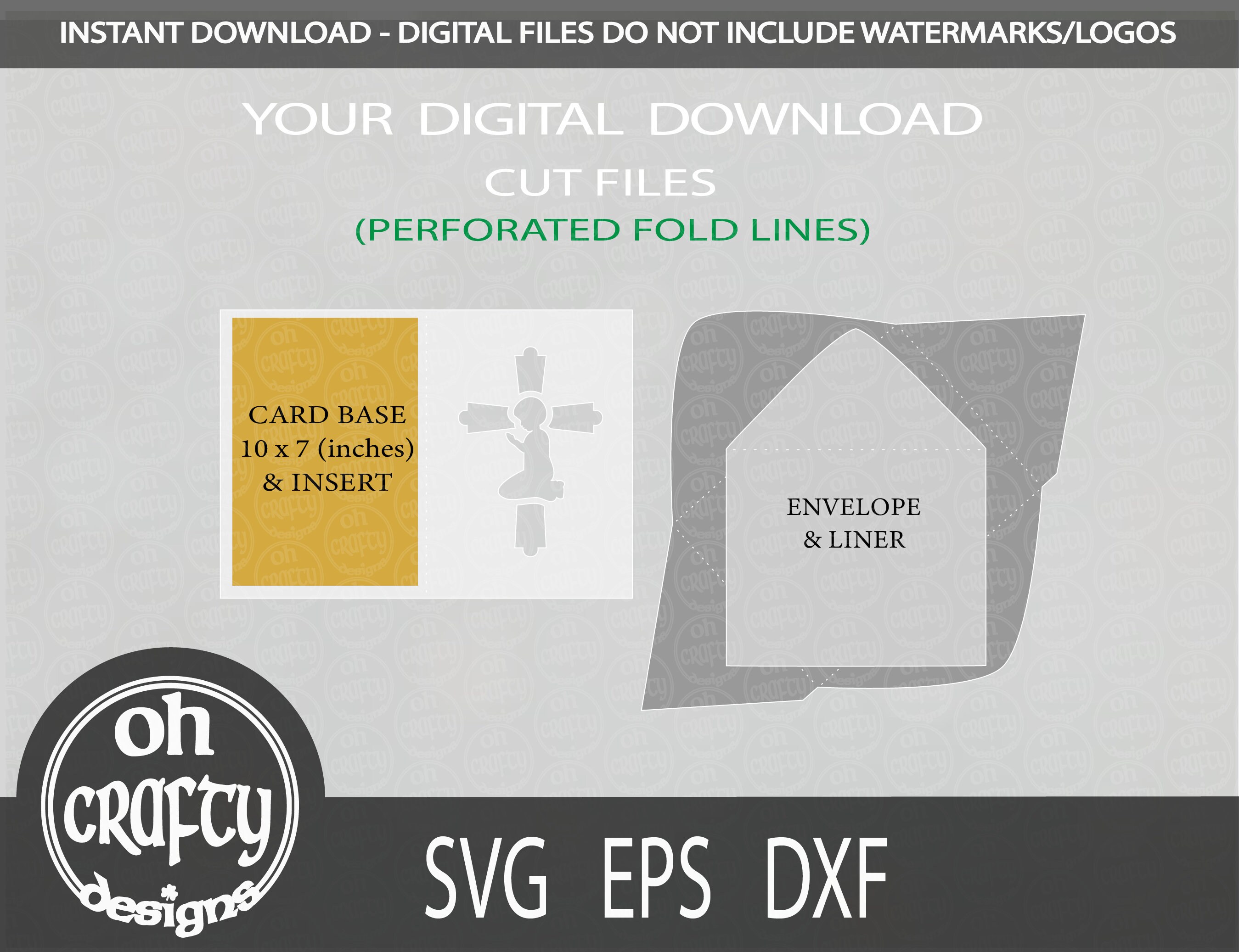 Confirmation Insert Card Svg Files, Dove and Cross Svg, Cricut Joy Card ...