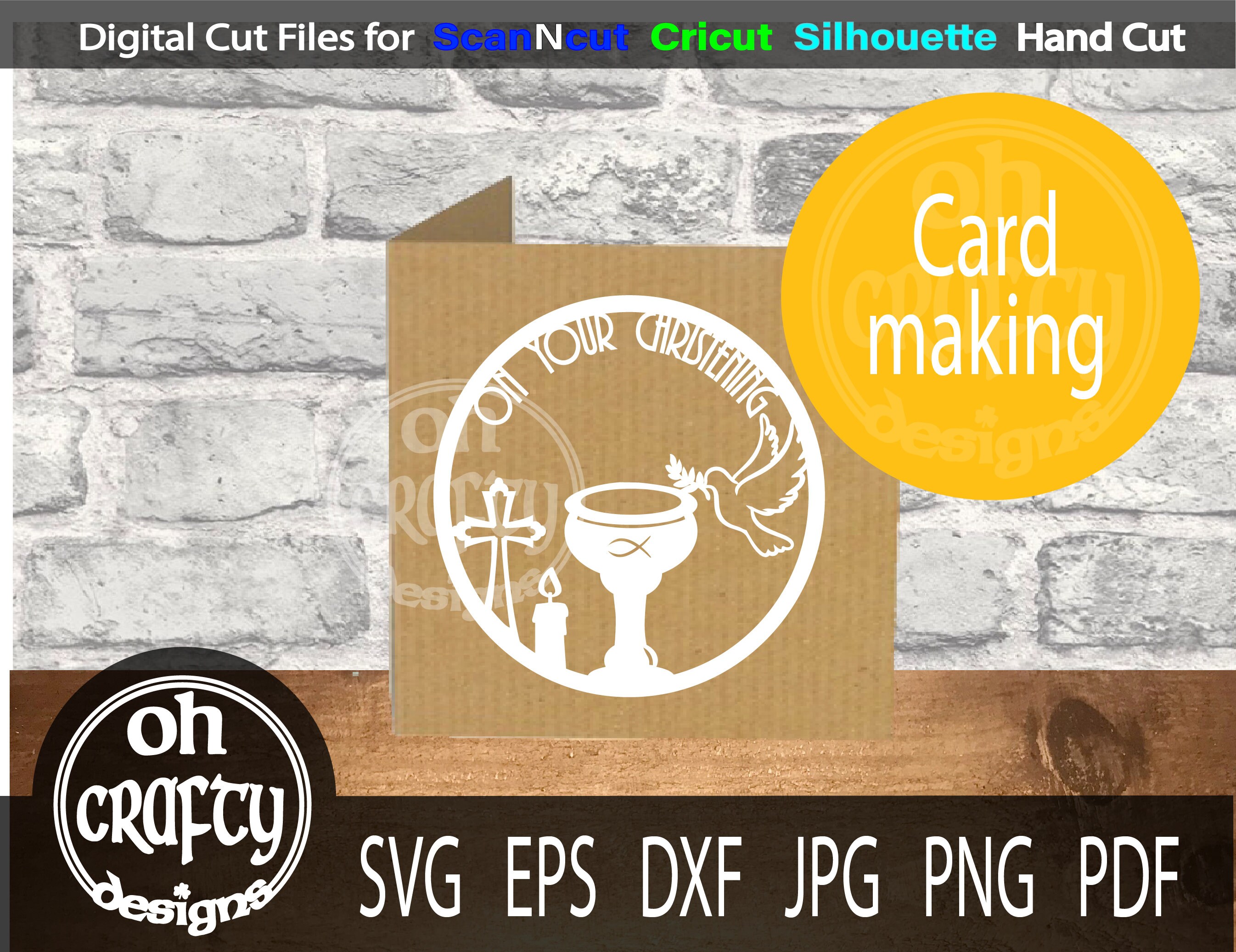 Christening Svg Cake Topper Svg Christening Cut File - Etsy