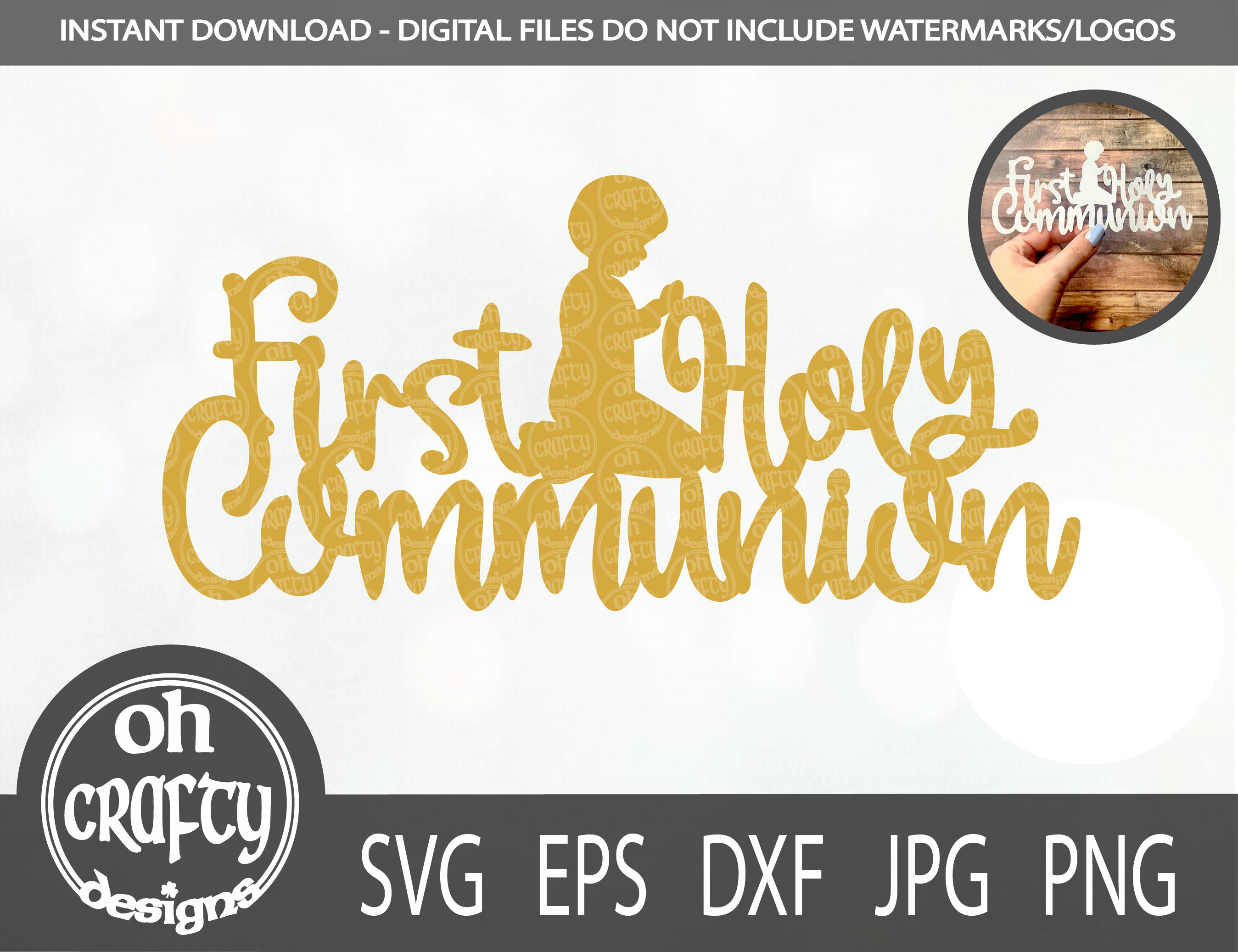 First Holy Communion Svg Communion Svg Bundle Caketopper Svg | Etsy India