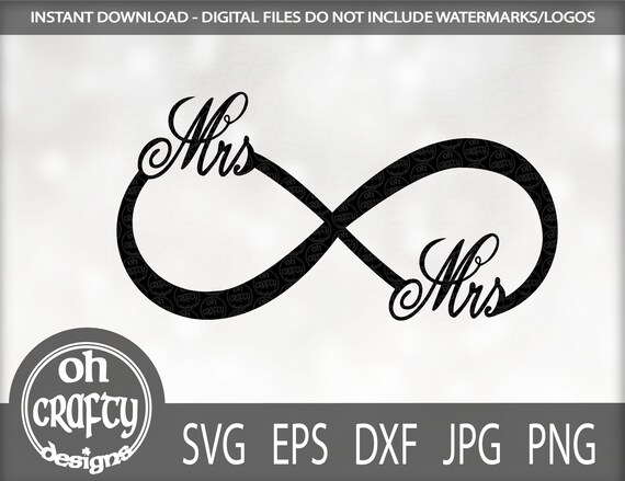 Mrs and Mrs Infinity Svg Infinity Svg Cut File Mrs & Mrs Cut - Etsy
