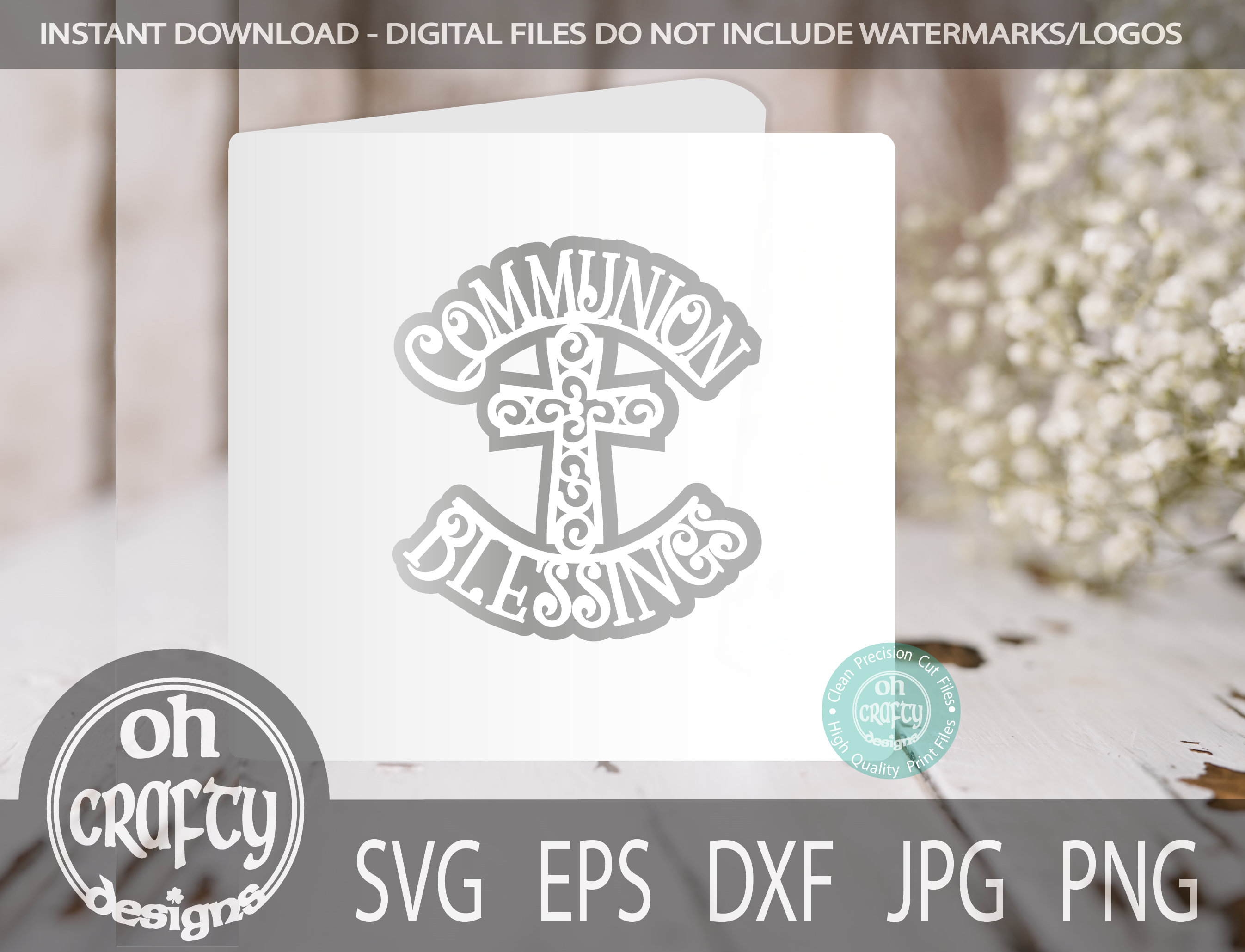 Communion Blessings Svg First Communion Svg First Holy - Etsy