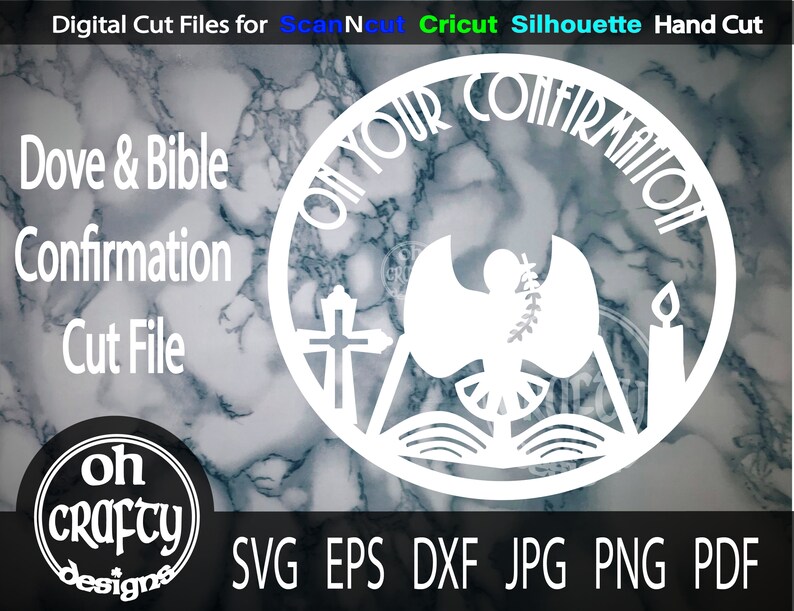 Confirmation Svg Dove Svg Confirmation Cut File Etsy