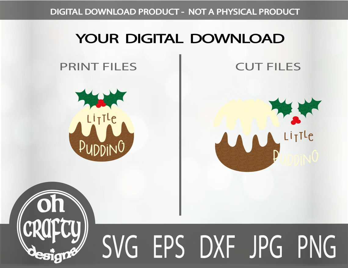 Little Pudding Svg Christmas Pudding Svg Xmas Pudding Cut | Etsy Australia