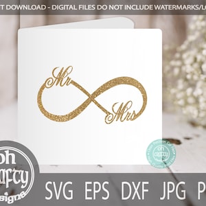 Mr and Mrs Infinity Svg, Infinity Svg Cut File, Mr & Mrs Cut File ...