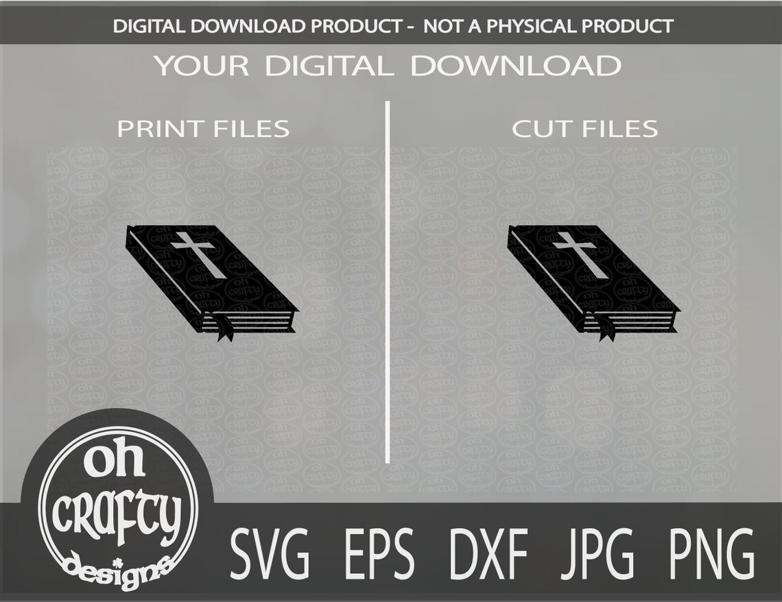 Holy Bible Svg Bible Svg Cross Svg Bible Cut File Bible | Etsy