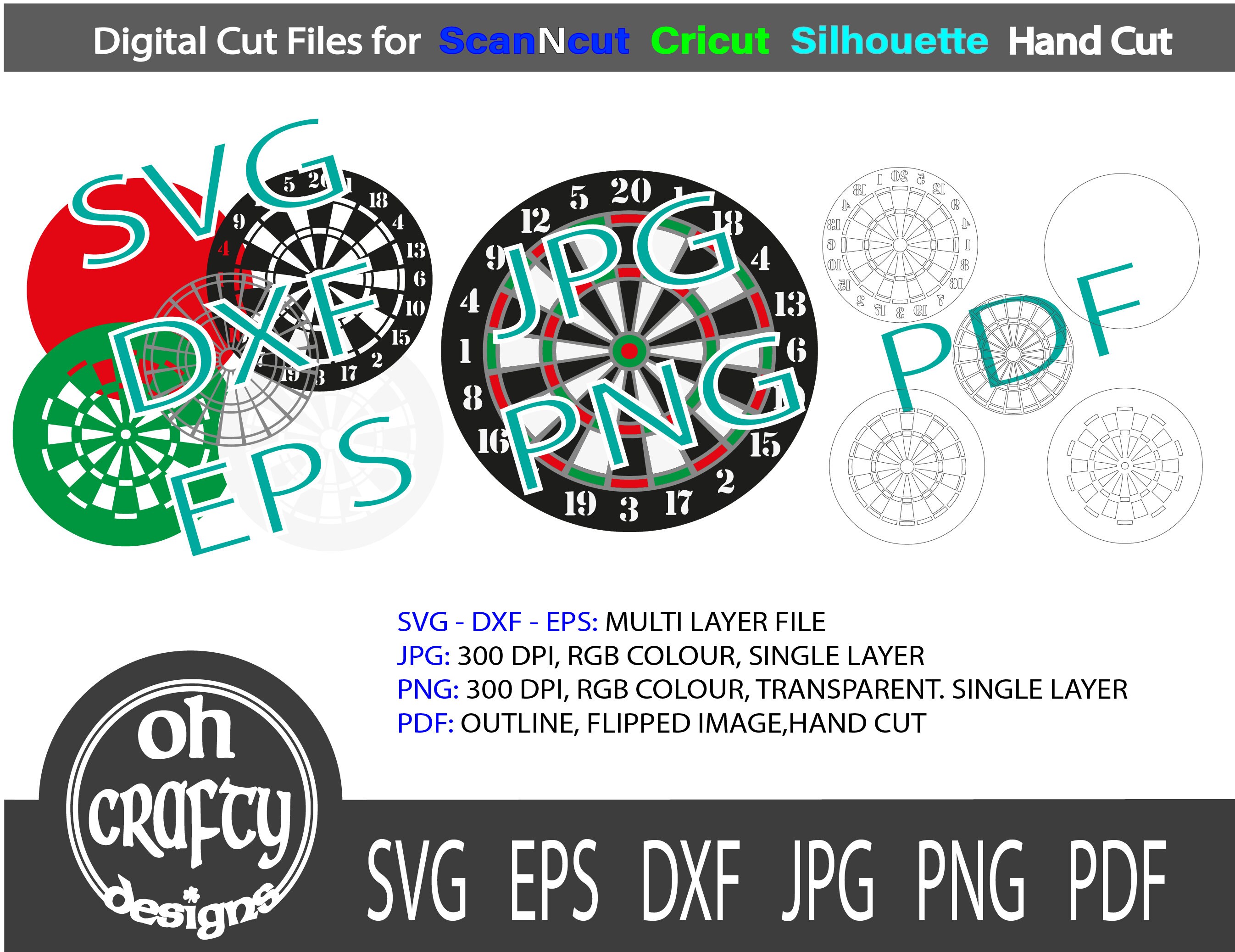 Dart board svg fathers day svg bullseye svg cake topper | Etsy