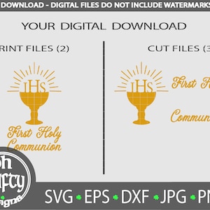 Communion Chalice Svg, Chalice Cup Svg, Eucharist Svg, IHS Svg ...