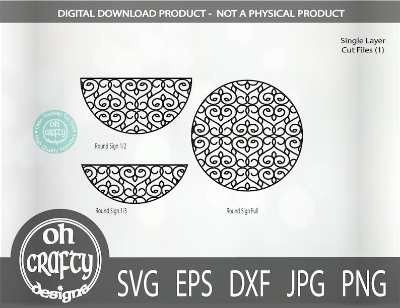 Round Wood Sign Svg Swirl Pattern Svg File Wood Sign - Etsy Canada