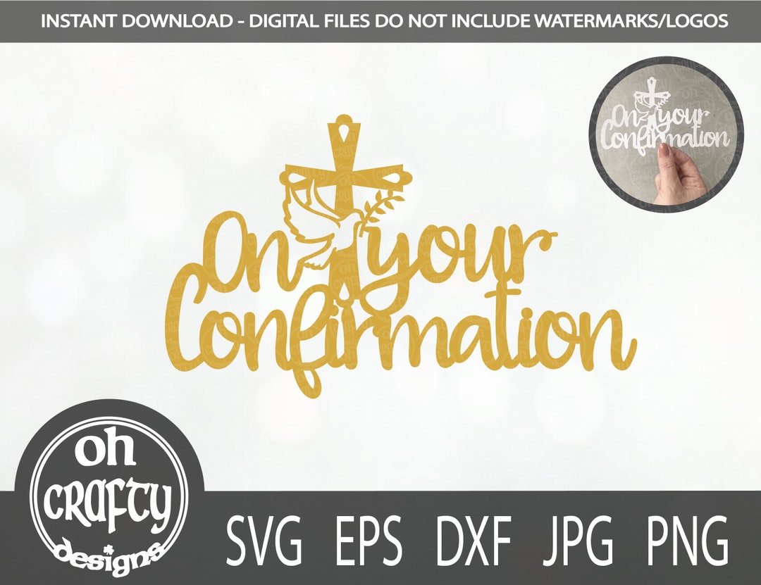 Confirmation Dove Svg, Cross With Dove Svg, on Your Confirmation Svg ...