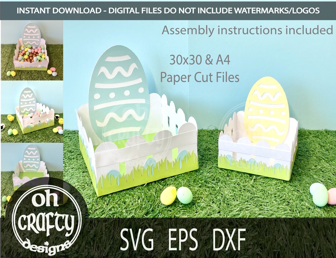Easter Crate Svg, Easter Treat Box Svg, Easter Candy Box Svg, 3d Svg ...