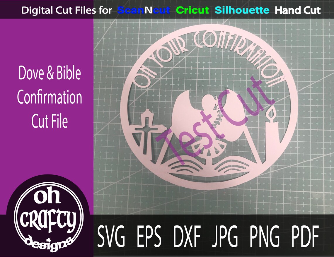 Confirmation Svg Dove Svg Confirmation Cut File Etsy Singapore
