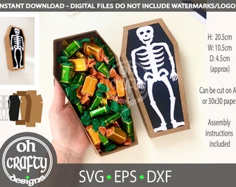 3d Coffin Box Template - Etsy