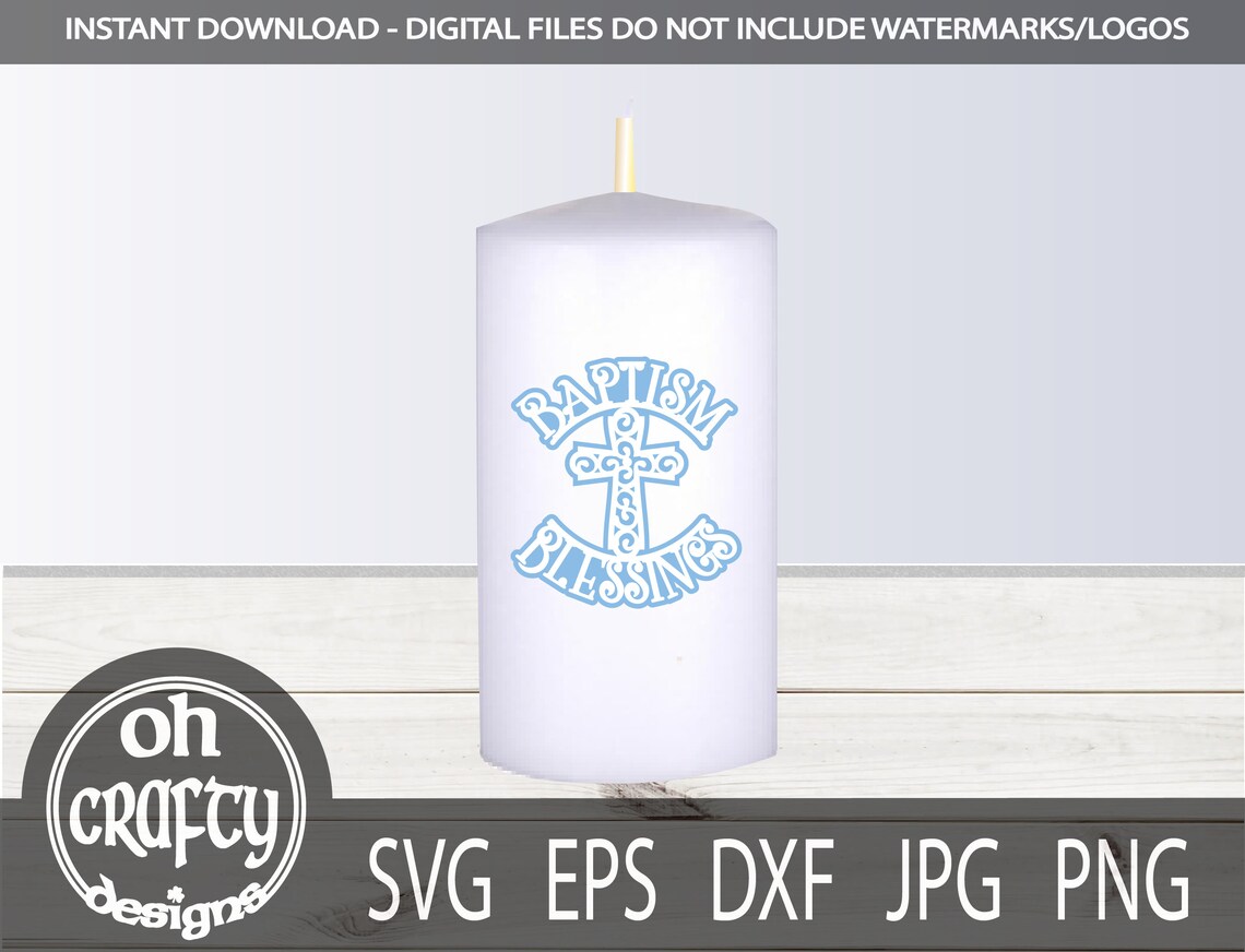 Baptism Blessings Svg Baptismal Cross Svg Cross Cut File | Etsy