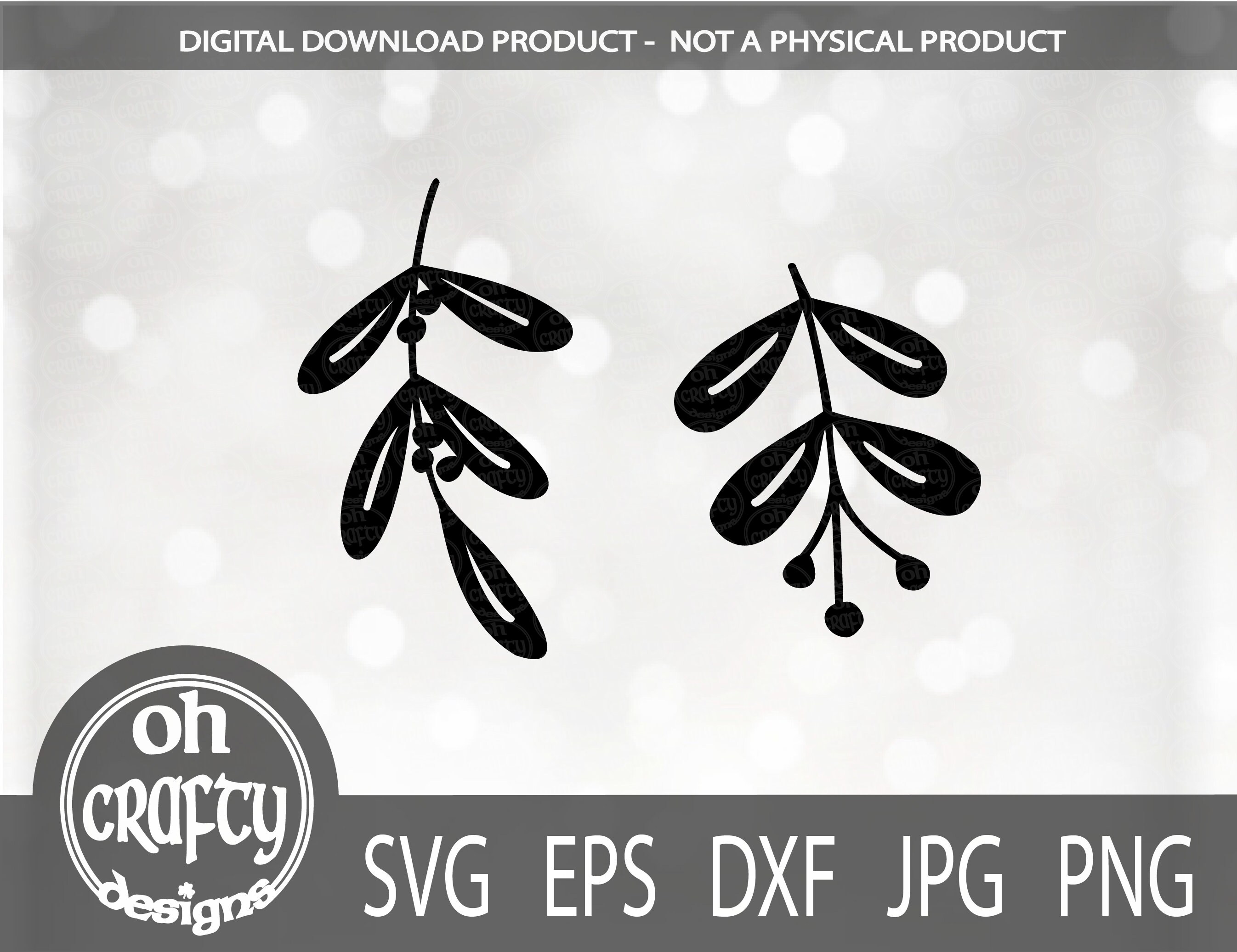 Christmas Mistletoe Svg Mistletoe Svg File Hand Drawn Svg - Etsy