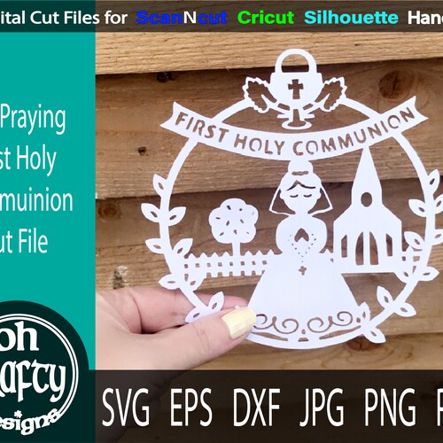 First Holy Communion Paper Cut Svg / Dxf / Eps Files and Pdf / - Etsy ...