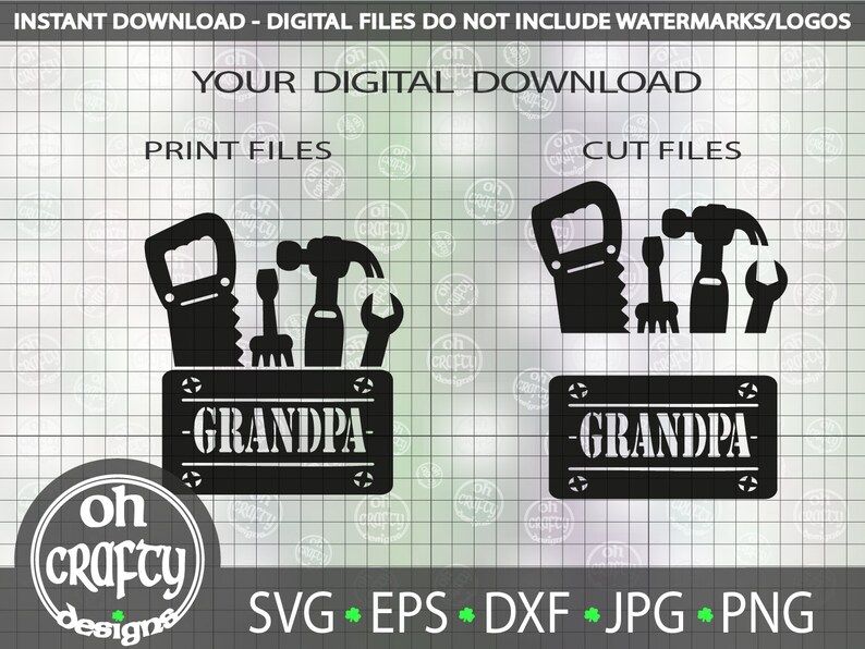 Tool Box Svg File, Grandpa Tools Svg Cutfile, Fathers Day Svg, Birthday ...