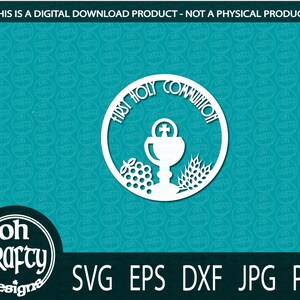 First Holy Communion Svg Bundle, Communion Svg Cut Files, Boy Communion ...