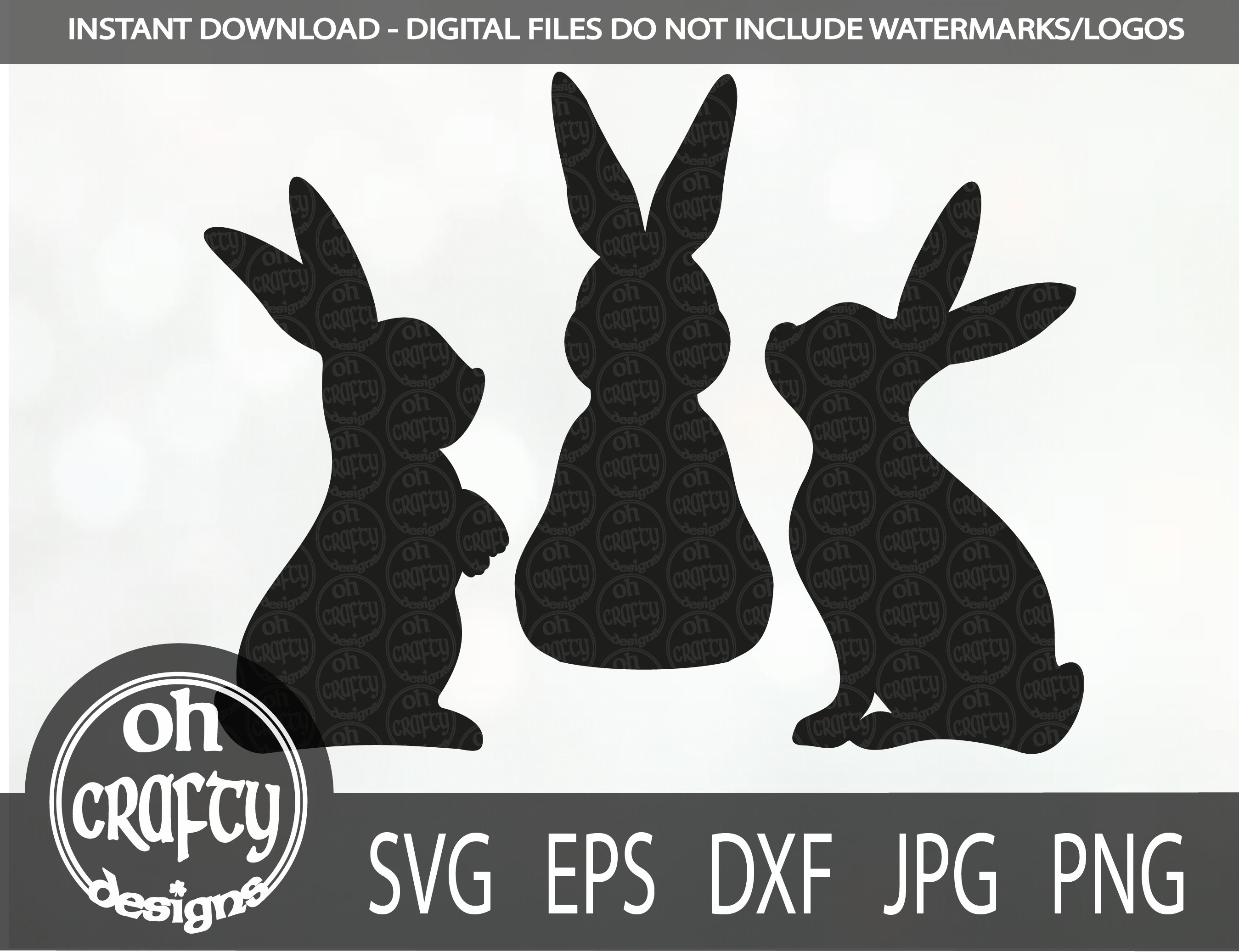 Standing Bunny Silhouette