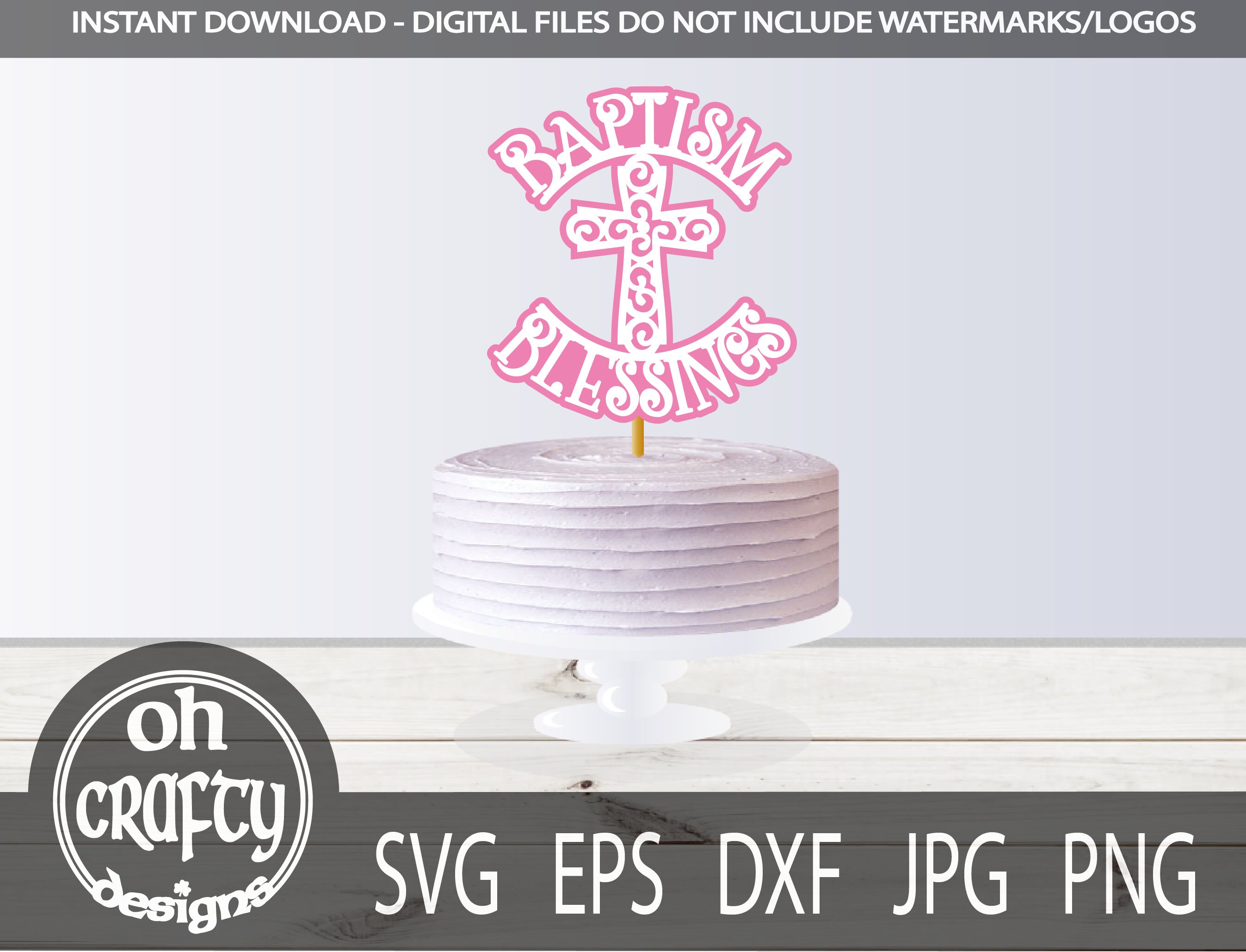 Baptism Blessings Svg Baptismal Cross Svg Cross Cut File | Etsy