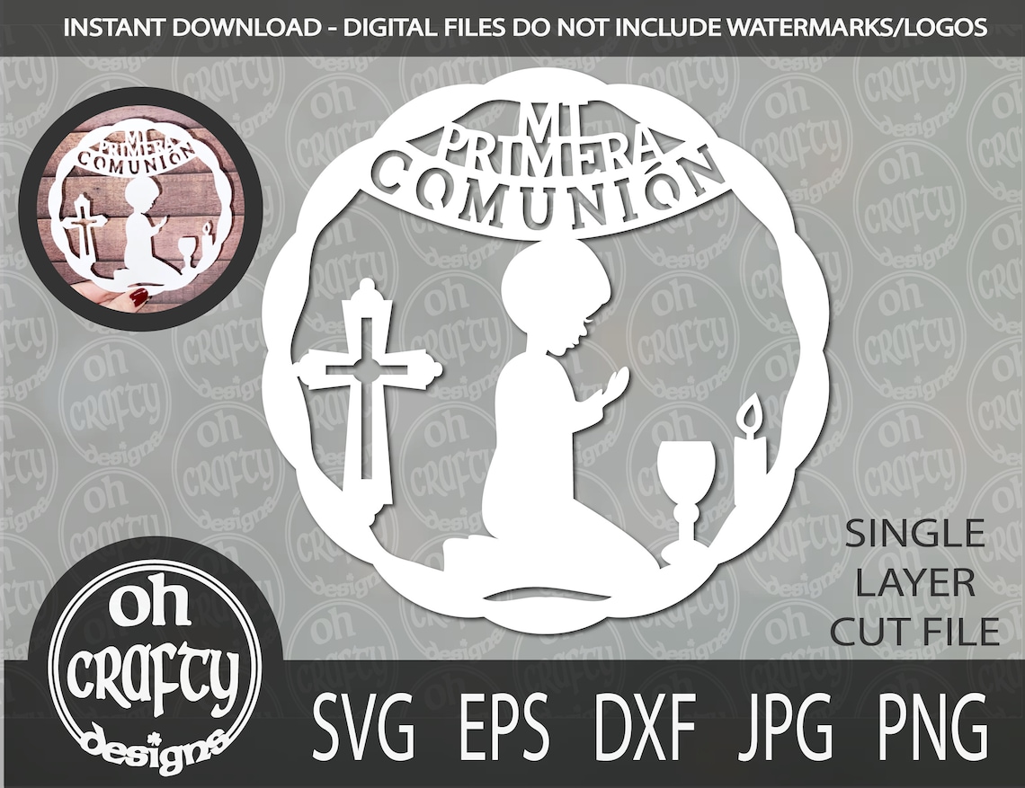 Mi Primera Comunion Svg, Primera Comunion Svg Bundle, First Communion ...