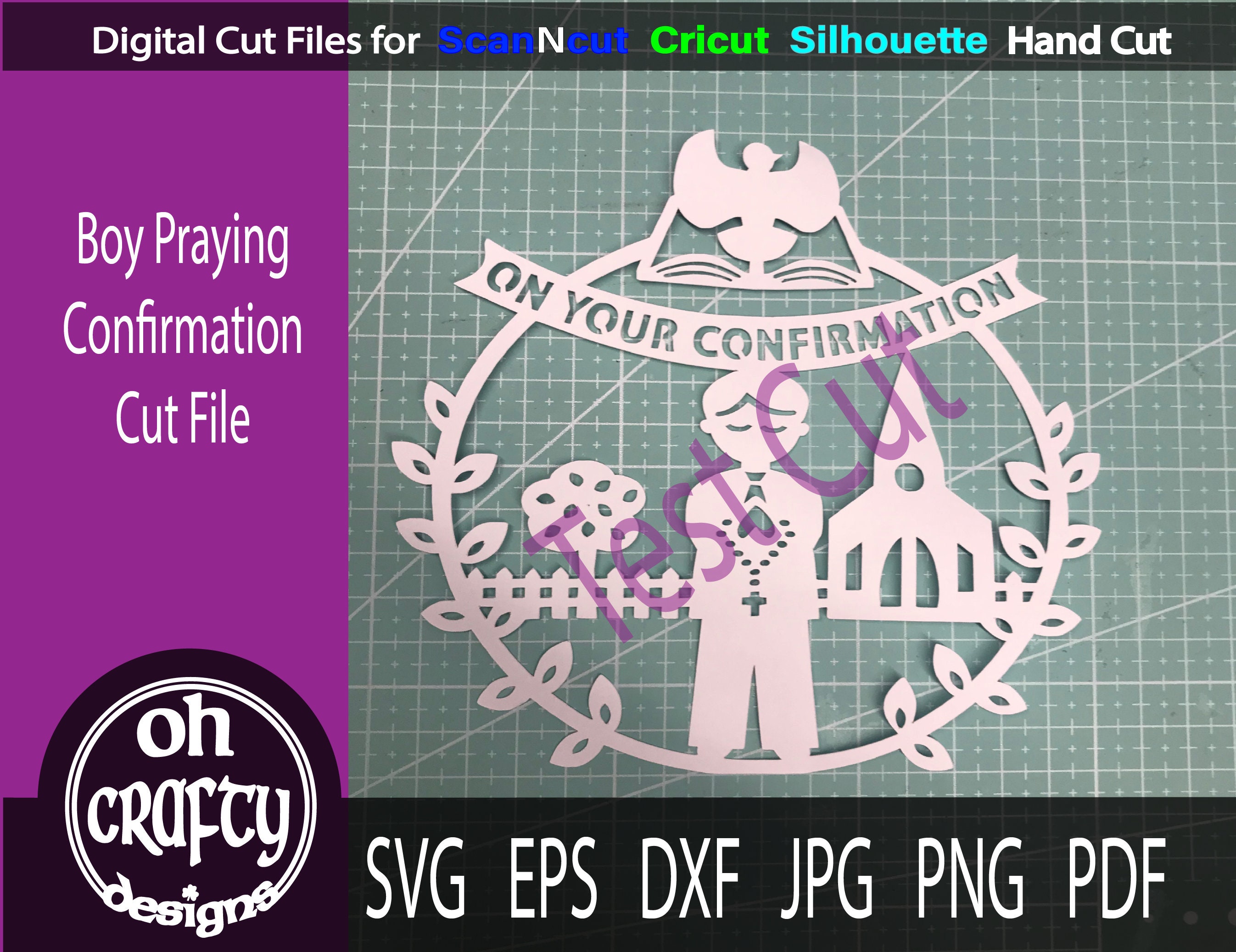 Confirmation Svg, Boy Praying Svg, Confirmation Cut File, Confirmation ...