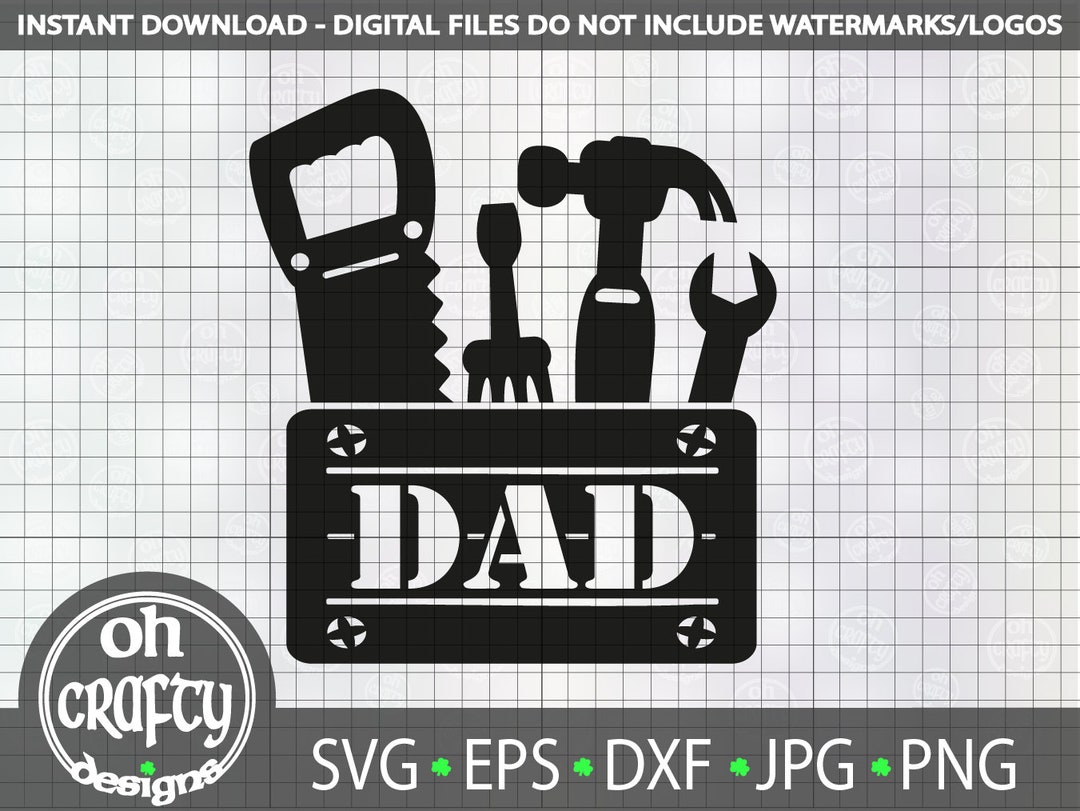 Tool Box Svg File, Dad Tools Svg Cutfile, Fathers Day Svg, Birthday Svg ...