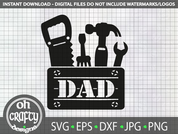 Tool Box Svg File Dad Tools Svg Cutfile Fathers Day Svg | Etsy