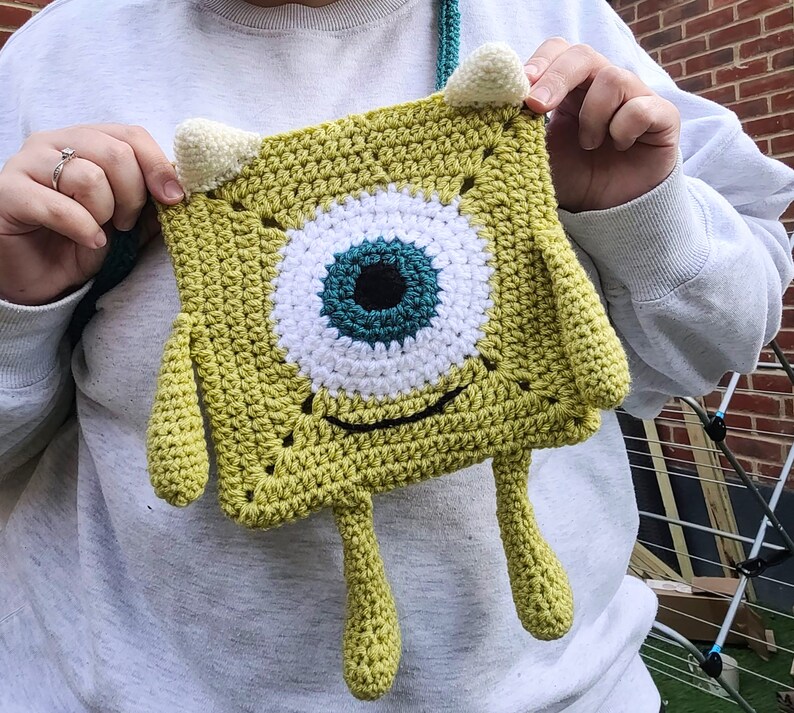 Monsters Mike Crochet Bag PATTERN - Etsy