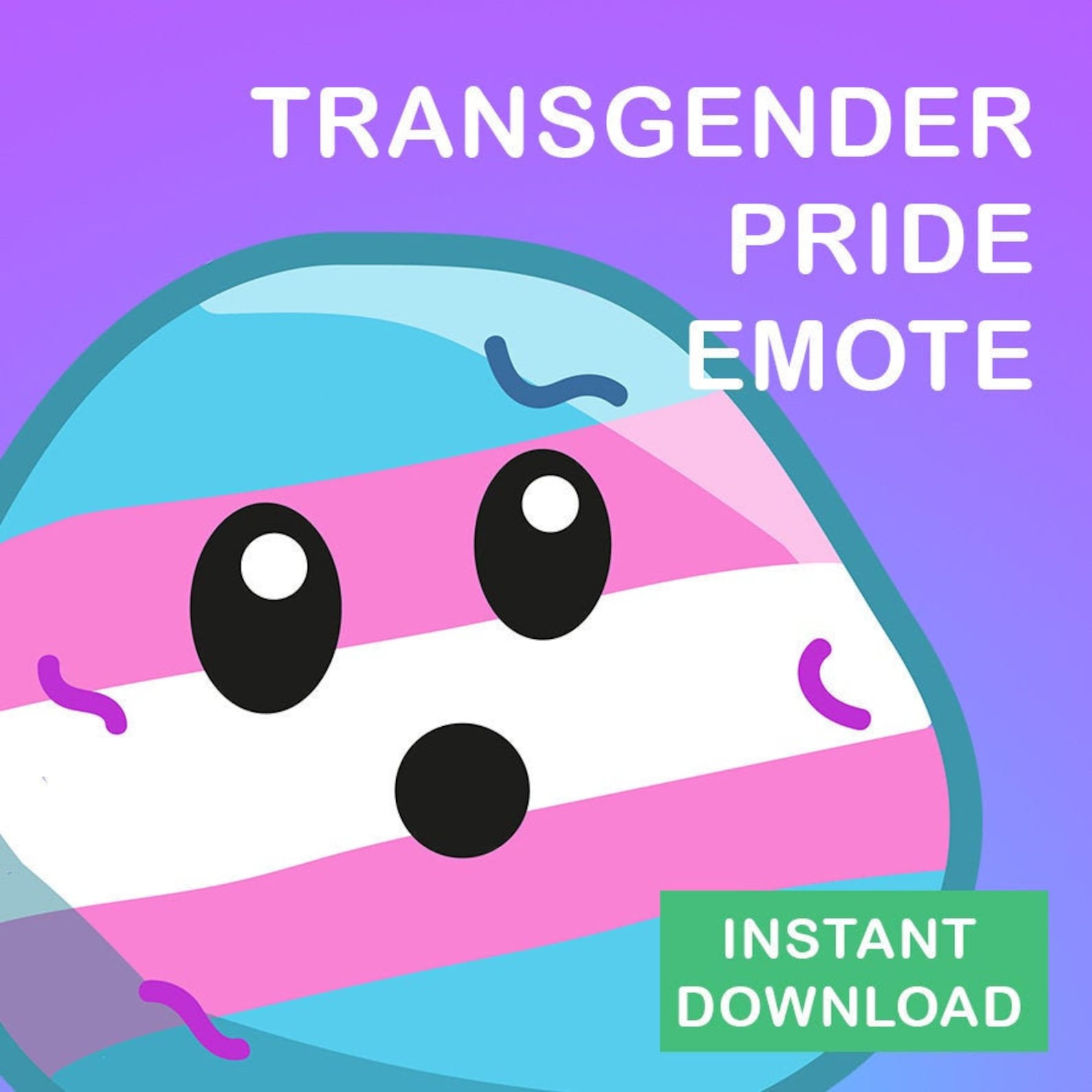 Transgender Pride Twitch emote | Etsy
