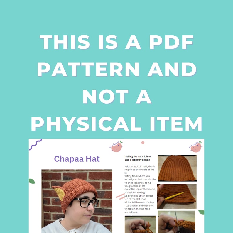Chapaa Hat Crochet PATTERN - Palia, Cute Fox Hat, Ribbed Beanie, Animal ...