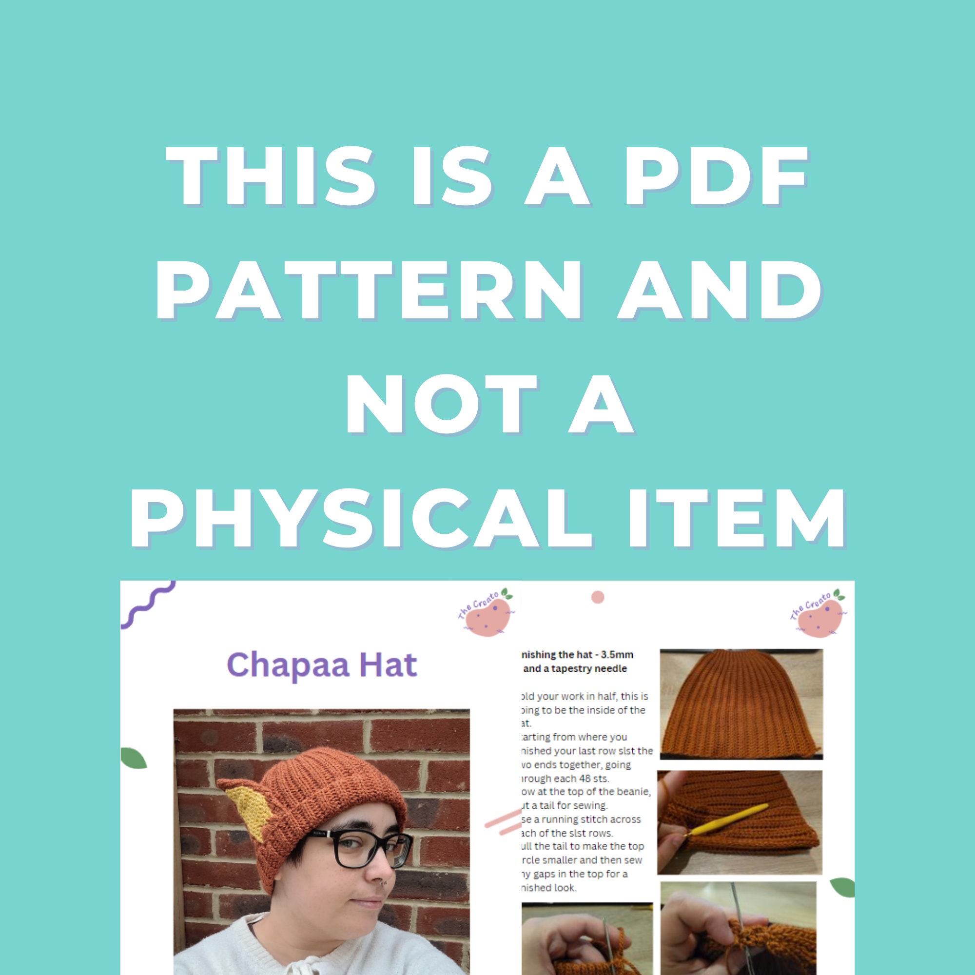 Chapaa Hat Crochet PATTERN - Palia, Cute Fox Hat, Ribbed Beanie, Animal ...