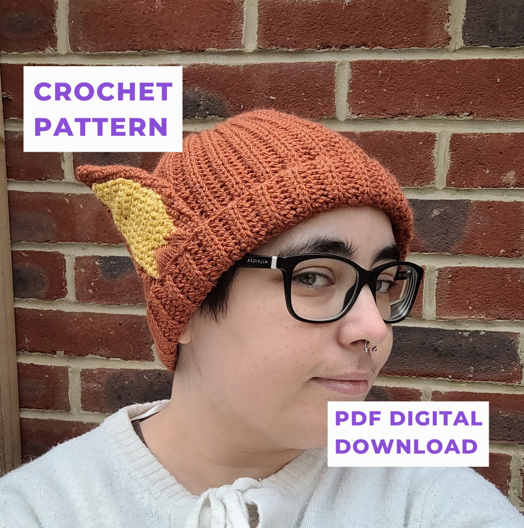 Chapaa Hat Crochet PATTERN - Palia, Cute Fox Hat, Ribbed Beanie, Animal ...