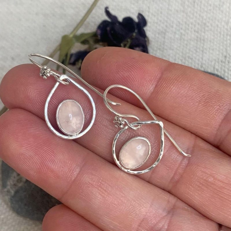 Quartz Earrings - Etsy