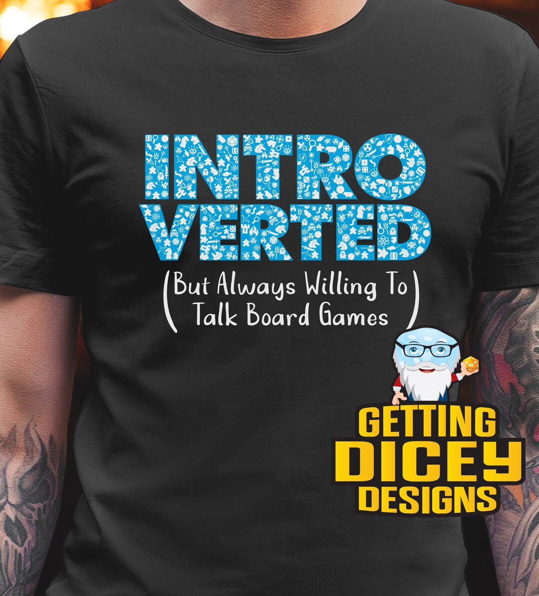 Funny Introverted Board Gamer Shirt - Short-sleeve Unisex T-shirt ...