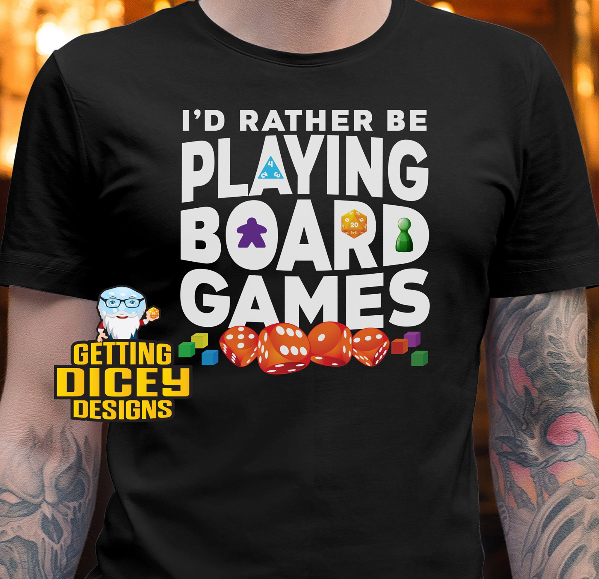 Funny Board Game T Shirt - Id Rather Be Playing Board Games Shirt the ...