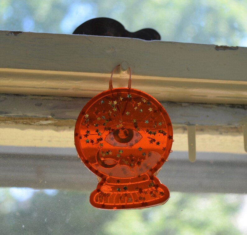 Mini Sun Catcher Crystal Ball Decor All Seeing Eye Decor - Etsy