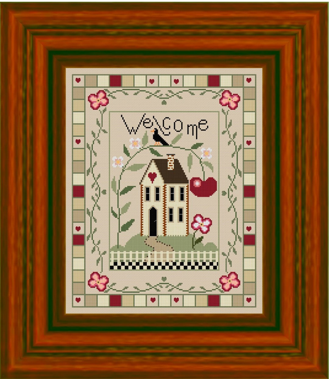Welcome Home Cross Stitch Pattern PDF, Modern Cross Stitch, Home Sweet ...