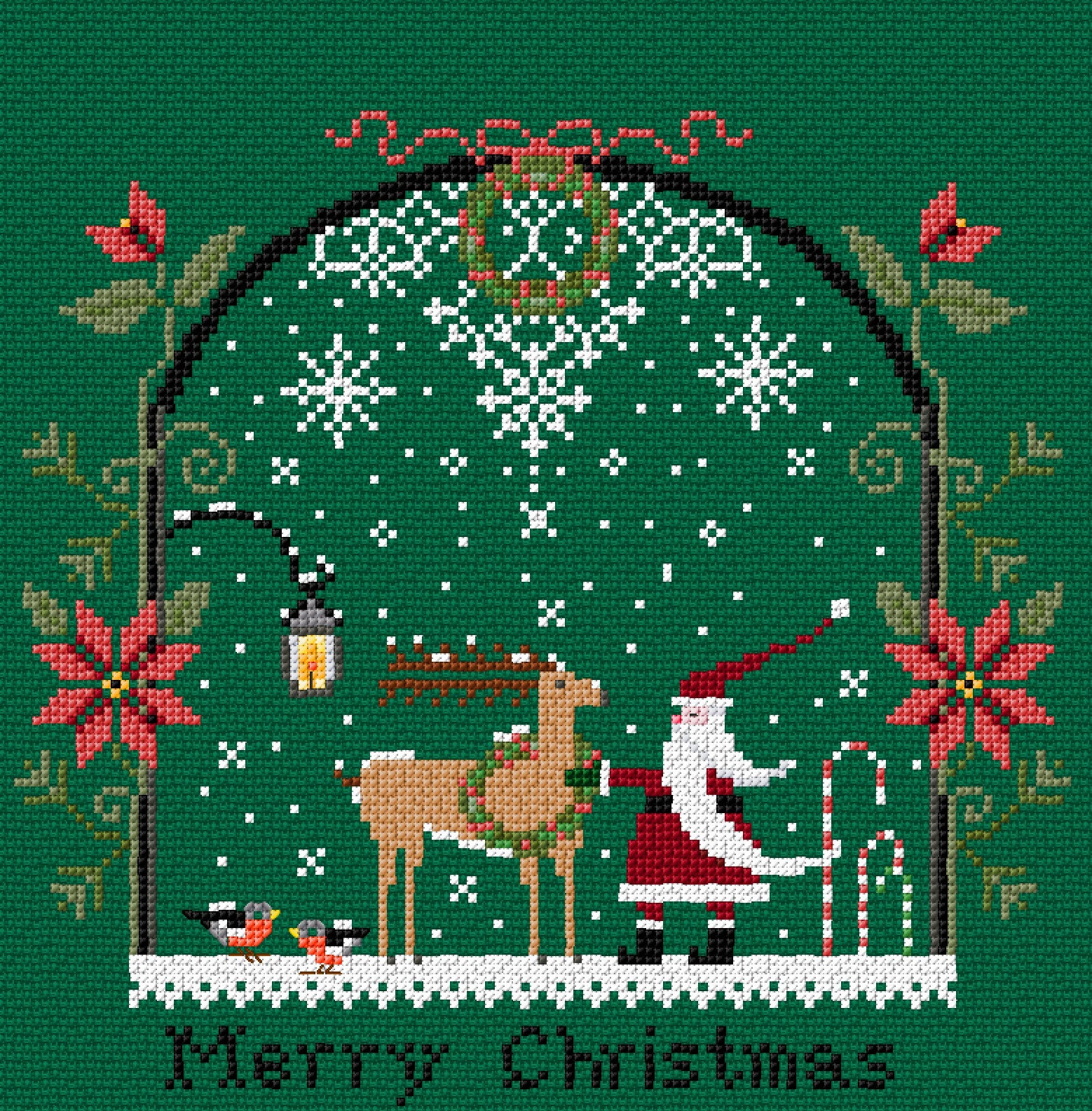 Santa Claus Cross Stitch Pattern- PDF - Etsy