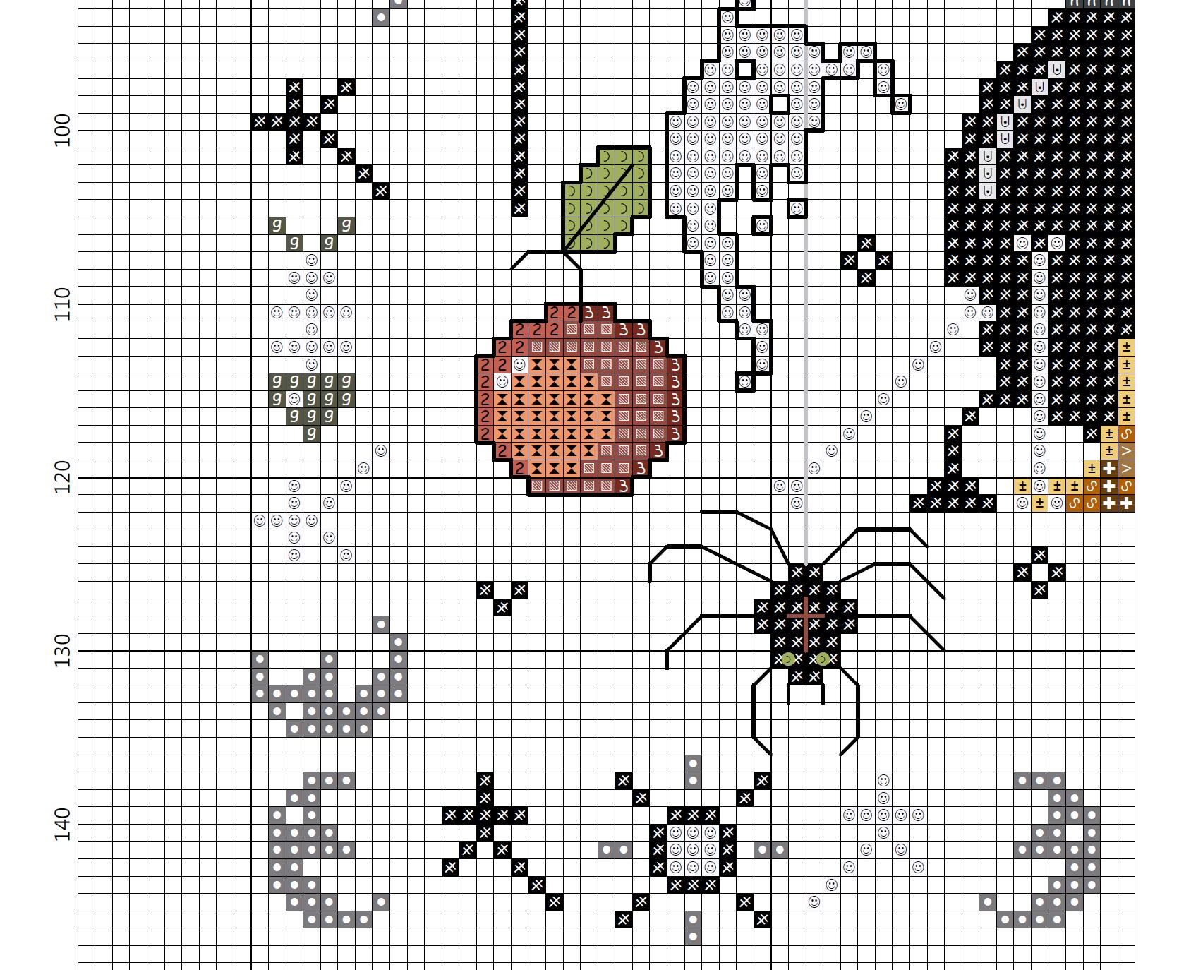 PDF DIGITAL Chart-magic Spells-halloween Cross Stitch,witch,pumpkins ...