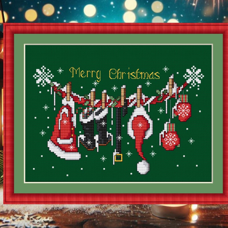 Cross Stitch Santa Sampler - Etsy