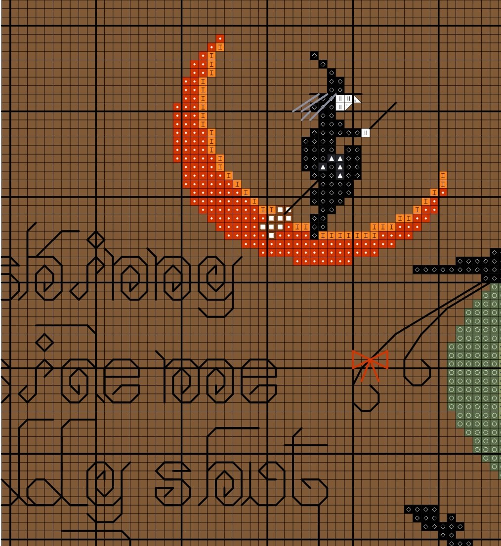 There's a Skinny Witch Inside Me...cross Stitch Pattern PDF- Halloween ...