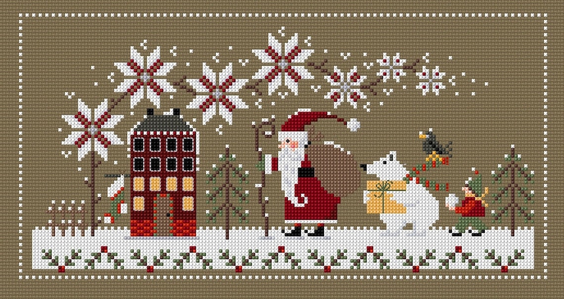 Cross Stitch Pattern Christmas Santa Santa Claus Cross - Etsy